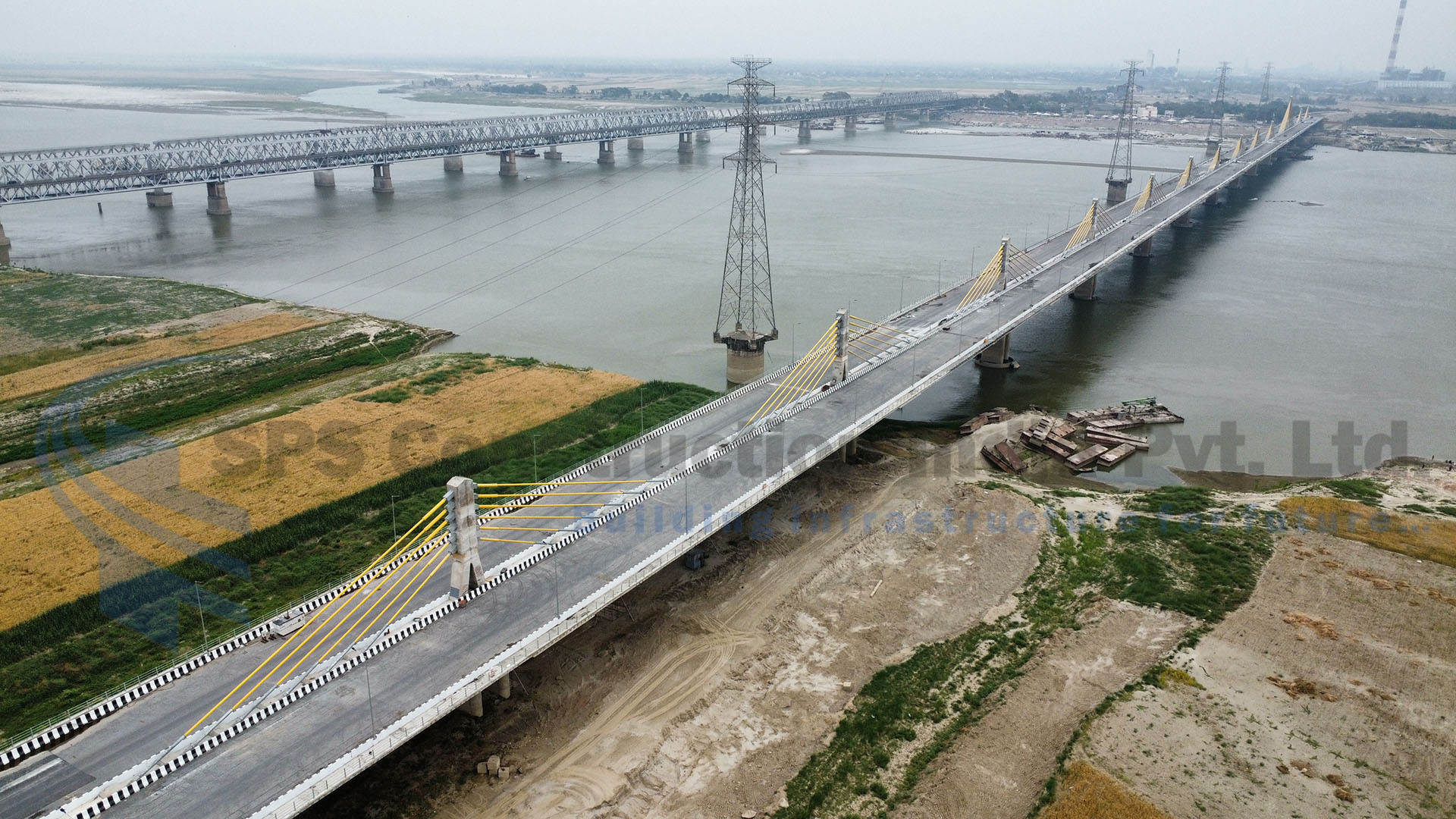 Extradosed Bridge across the Ganges on NH-31 Aunta-Simaria, Mokama in ...